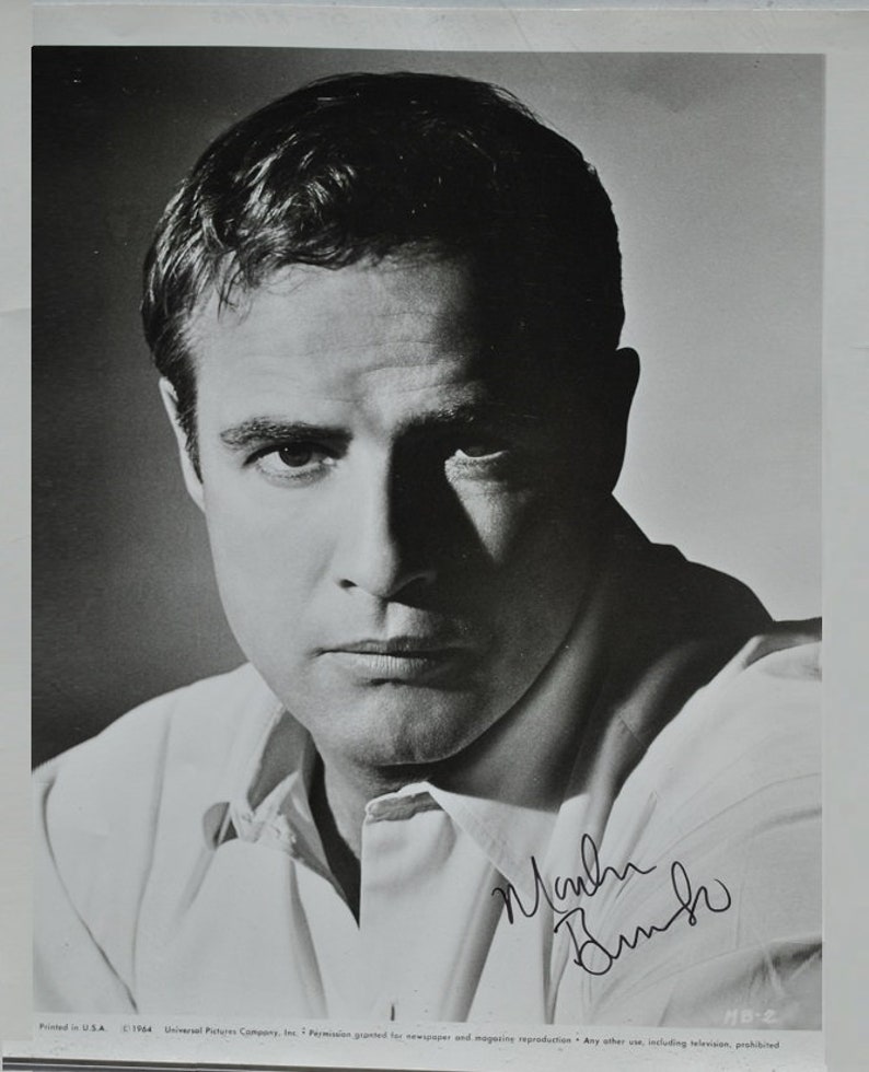 MARLON BRANDO Signed Autographed Photo - the Wild One W/coa - Etsy