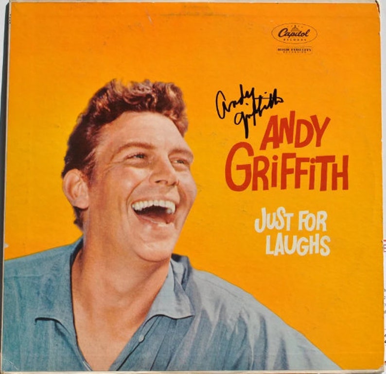 ANDY GRIFFITH - JUST for Laughs Signed Album W/coa - Etsy