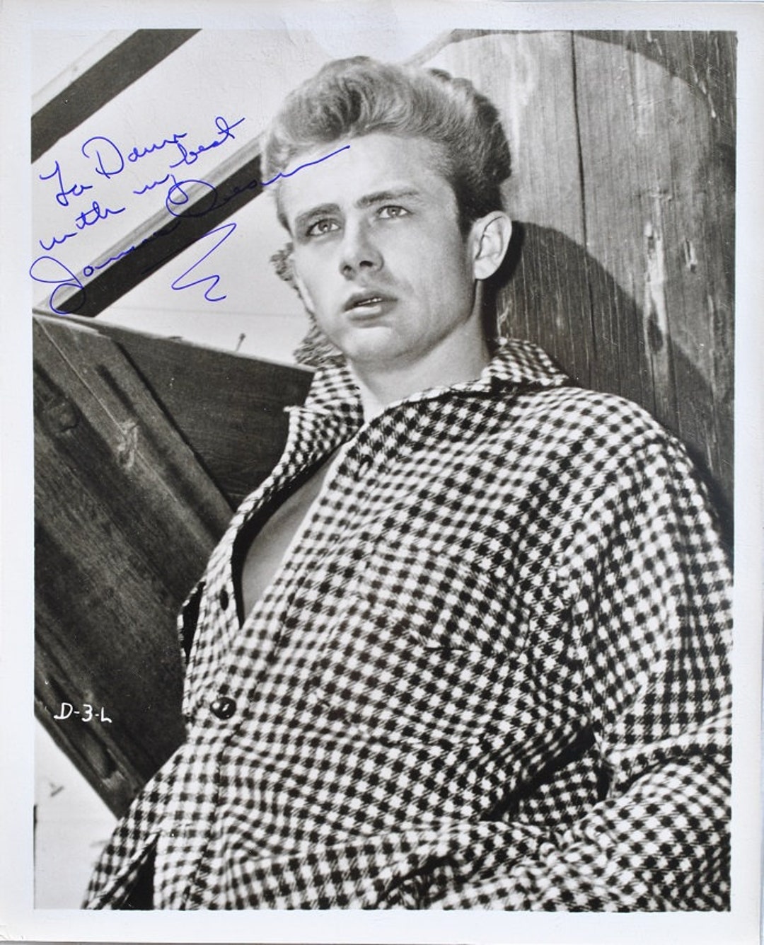 JAMES DEAN SIGNED Photo - Rebel Without A Cause - East of Edan W/coa - Etsy