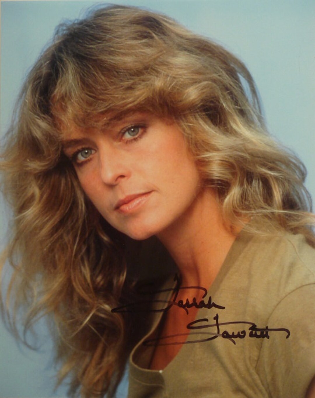 Farrah Fawcett Signed Photo Charlies Angels Lee Majors Wcoa Etsy 8321