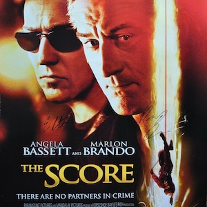 THE SCORE CAST Signed Movie Poster X2 - Robert Deniro & Edward Norton ...