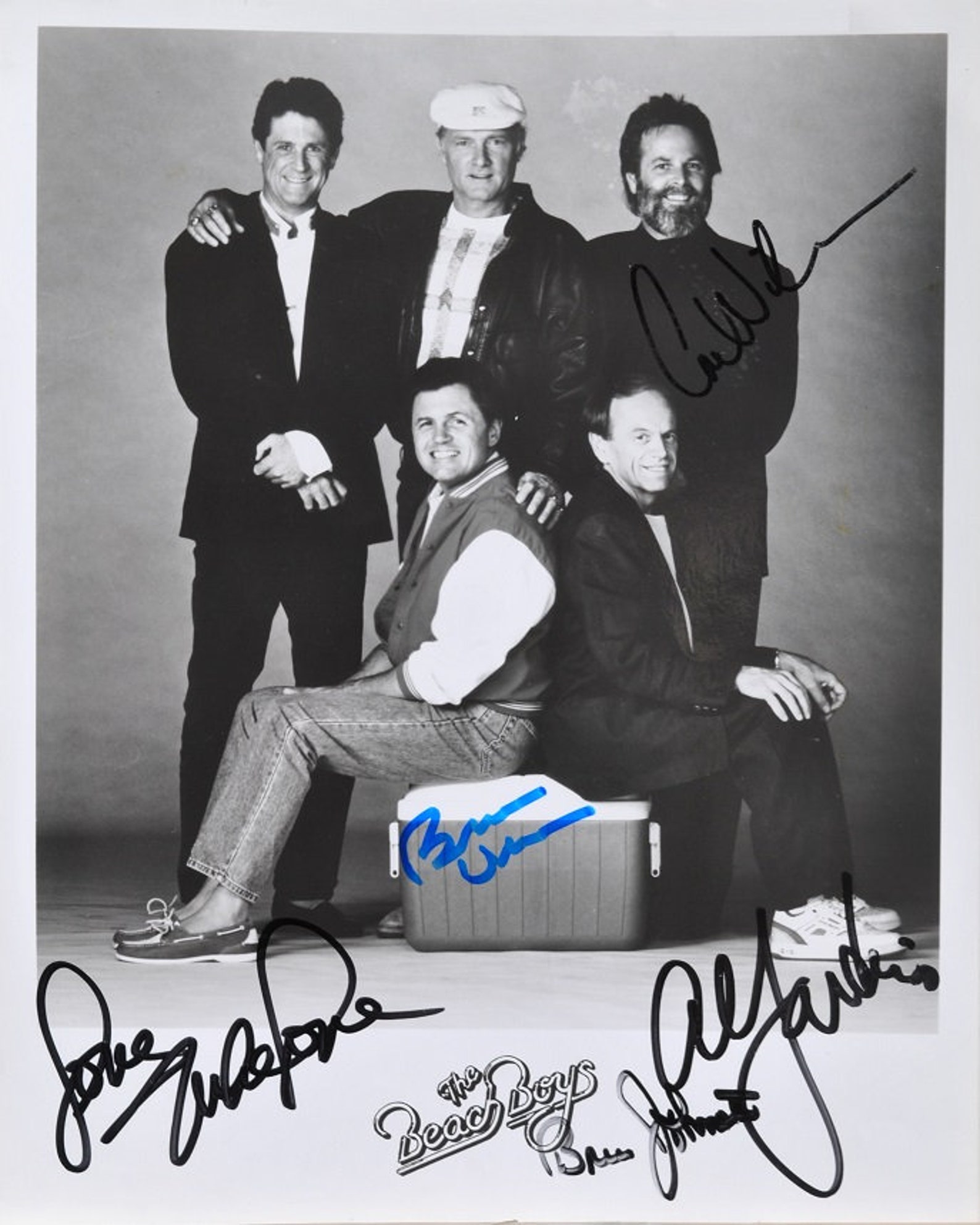 THE BEACH BOYS X5 Signed Photo - Brian Wilson, Carl Wilson + W/coa - Etsy