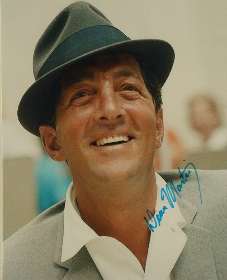 DEAN MARTIN SIGNED Photo King of Cool, Jerry Lewis, Frank Sinatra W/coa ...
