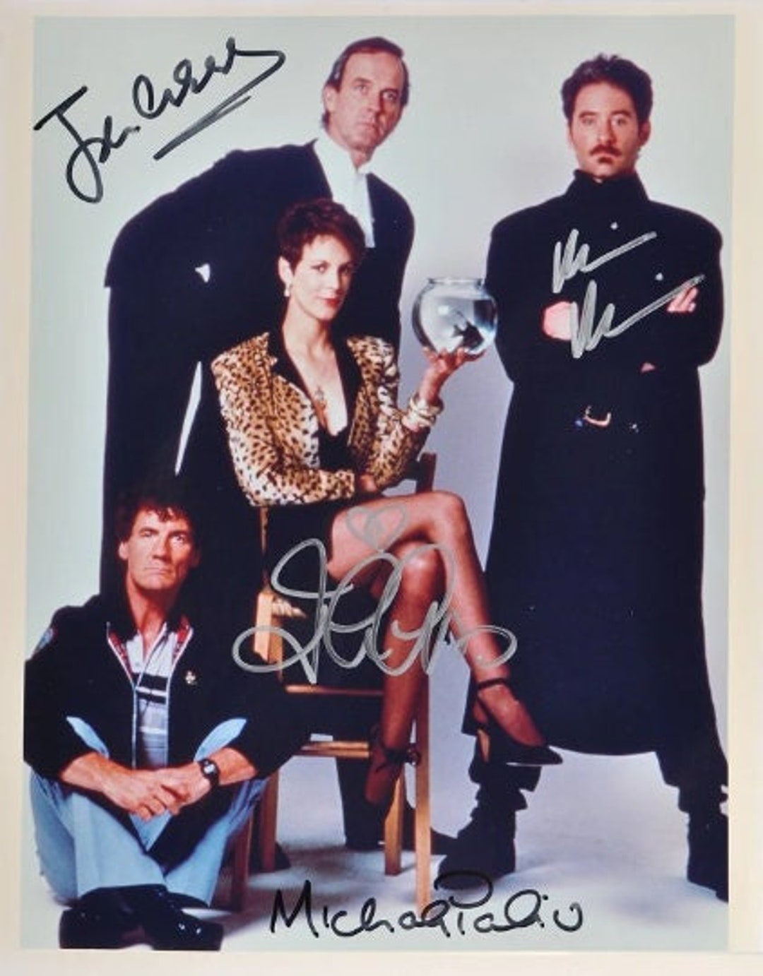 A FISH CALLED WANDA Cast Signed Autographed Photo X4 - Jamie Lee Curtis, Michael Palin, John ...