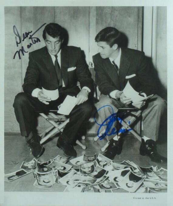 DEAN MARTIN & Jerry LEWIS Signed Autographed Photo X2 Martin - Etsy