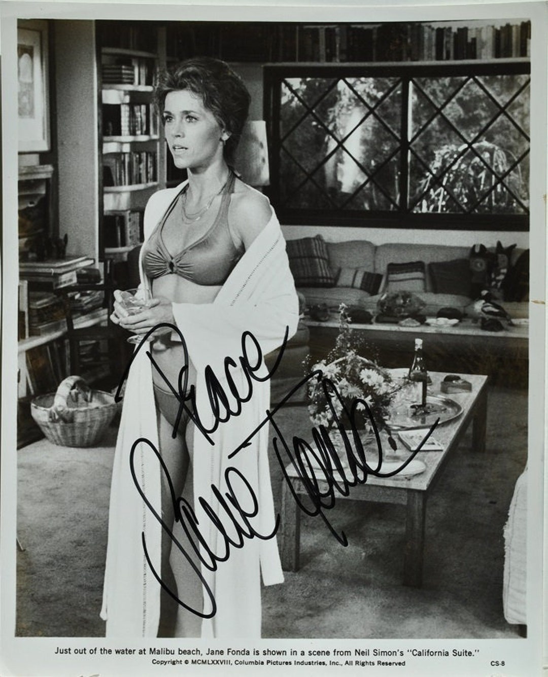 JANE FONDA SIGNED Photo - California Suite W/coa - Etsy