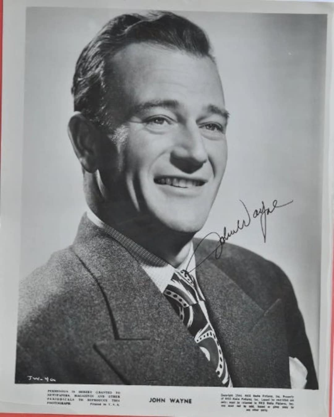 JOHN WAYNE Signed Autograph Photo - Duke W/coa - Etsy