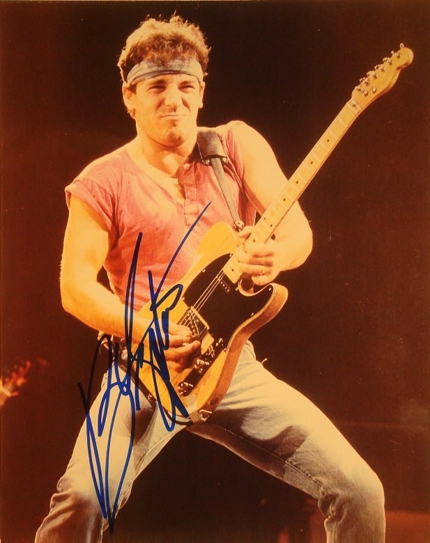 BRUCE SPRINGSTEEN SIGNED Photo - the Boss - E Street Band W/coa - Etsy