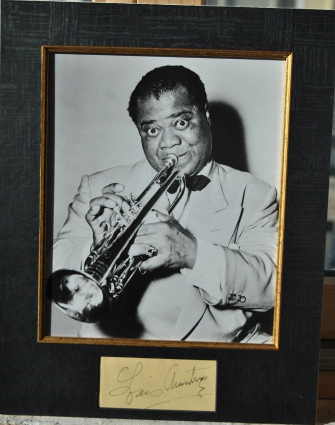 LOUIS ARMSTRONG Signed Matted Photo - Satchmo - Pops - 12"x 16" W/coa ...