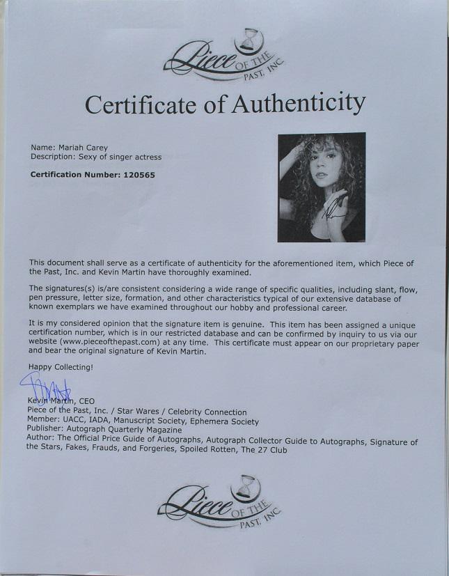 MARIAH CAREY Signed Photo – Songbird Supreme W/coa - Etsy