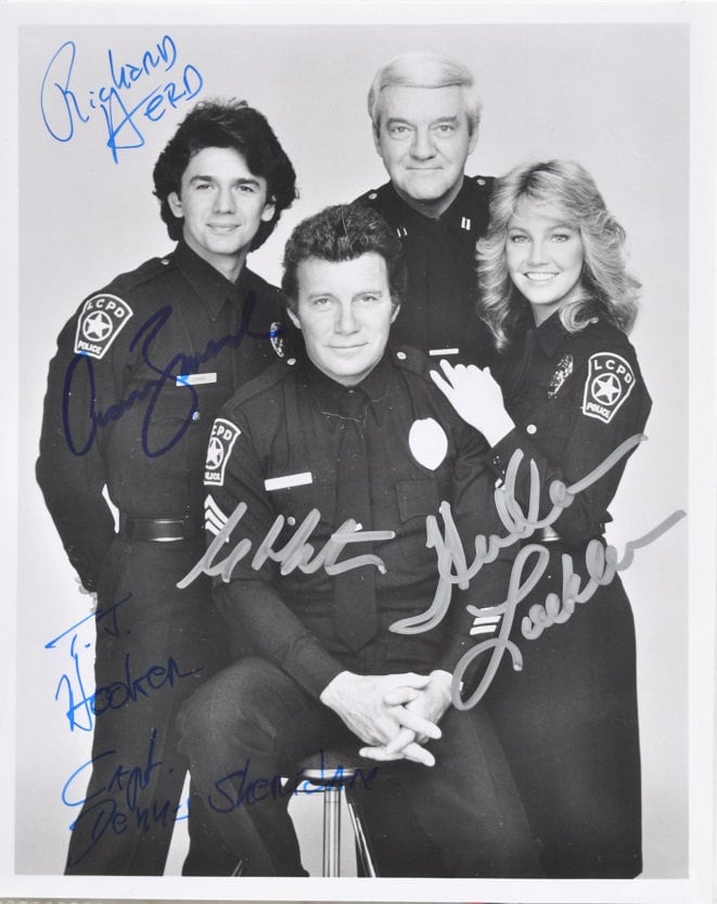 T. J. HOOKER Cast Signed Photo - W. Shatner, H. Locklear, A. Zmed, R ...
