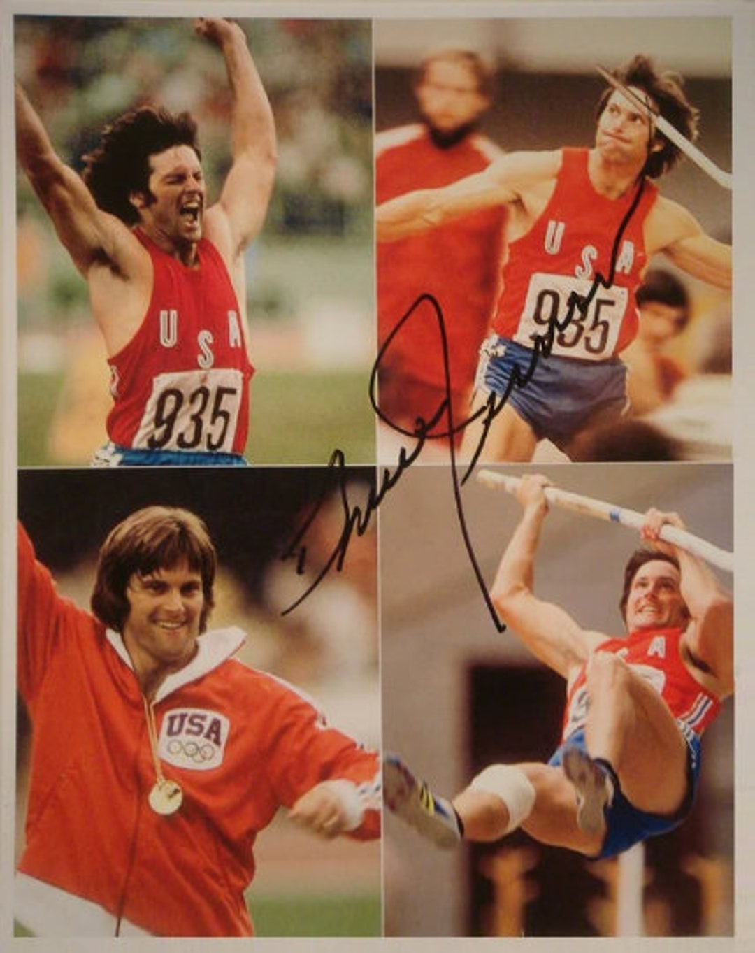 BRUCE JENNER (former) SIGNED Photo - (now) Caitlyn Jenner - Decathlete ...
