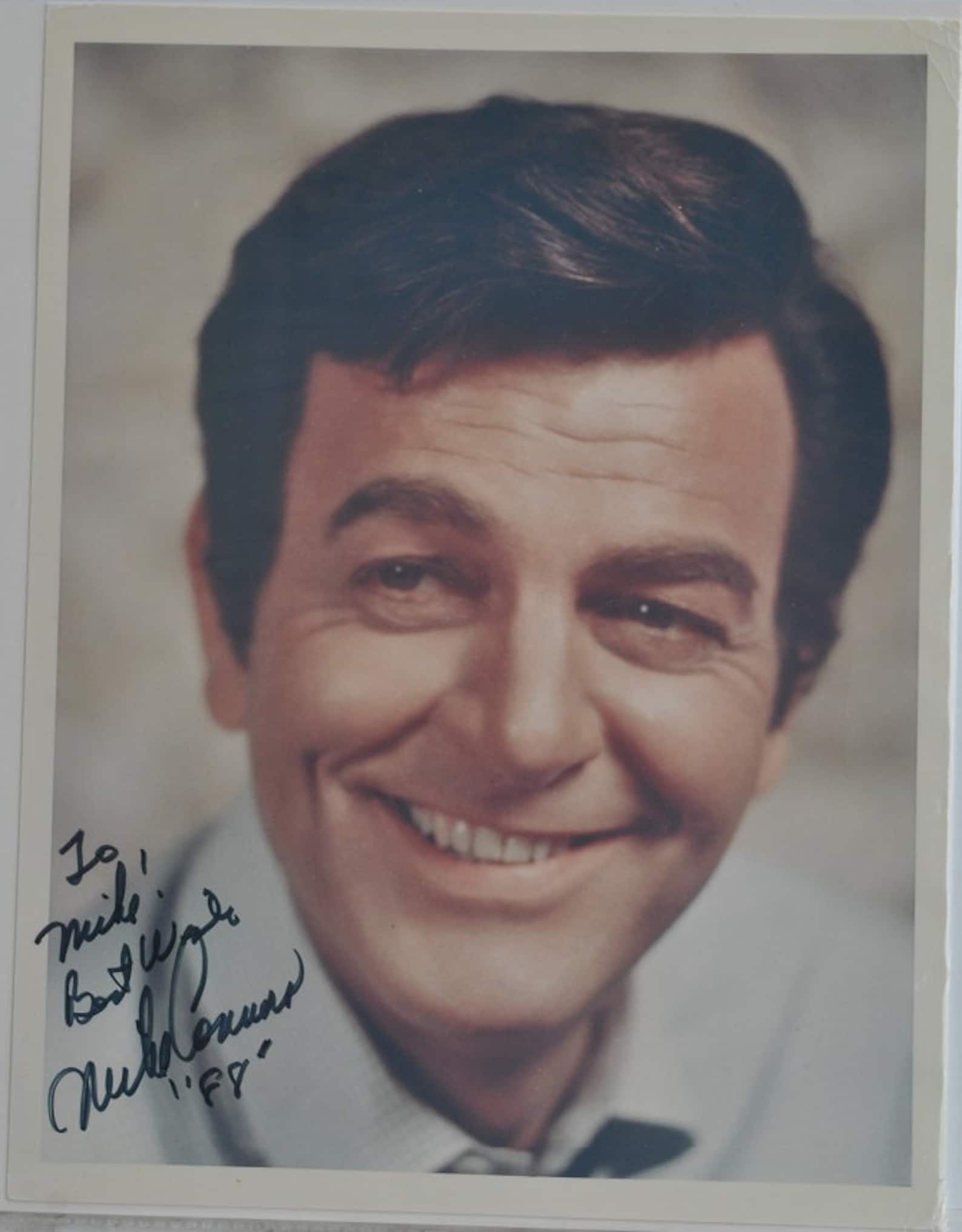 MIKE CONNORS SIGNED Photo - Mannix, Stagecoach, Sudden Fear W/coa - Etsy