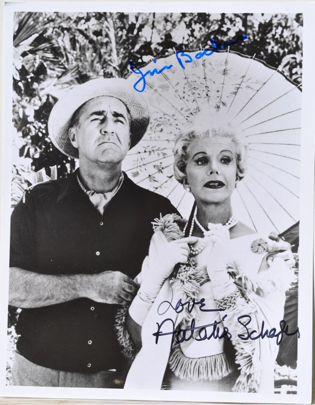 GILLIGAN'S ISLAND CAST Signed Photo X2 - Jim Backus, Natalie Schafer W ...