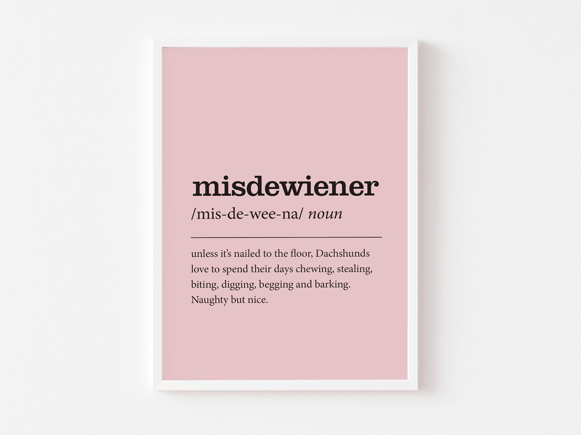 Dachshund, Sausage Dog, Word Print, Art, Gift, Wiener, Daxie, Doxie ...