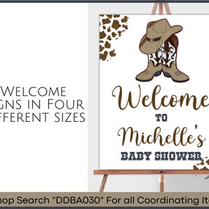 Cowboy Themed Baby Shower Signs, Western Themed Baby Shower Decor ...