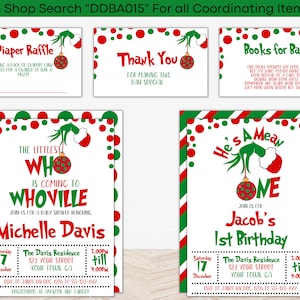 Grinch Baby Shower Diaper Raffle Table Sign, Grinchmas Baby Shower ...