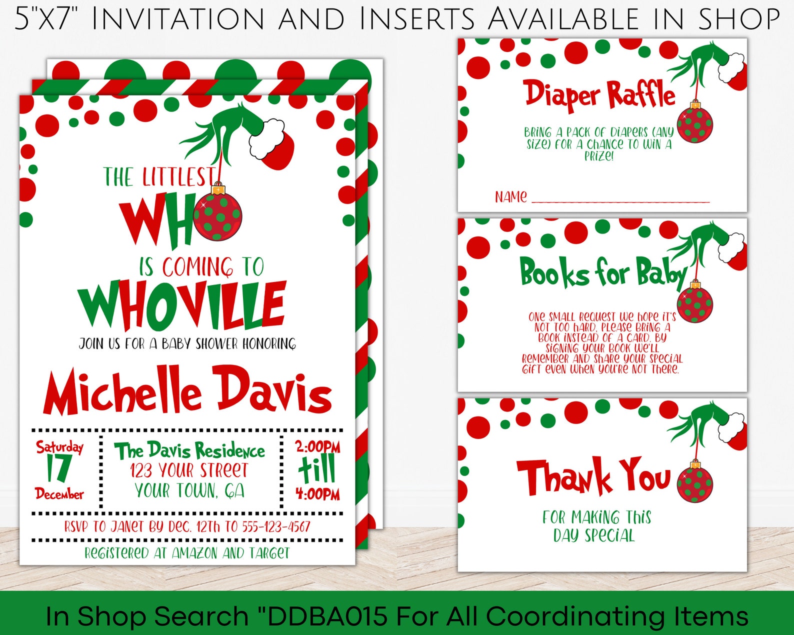 Grinch Baby Shower Welcome Sign Whoville Party Signs Grinch - Etsy