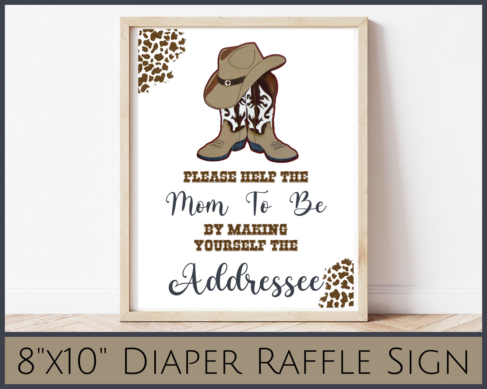 Cowboy Themed Baby Shower Signs Western Themed Baby Shower - Etsy
