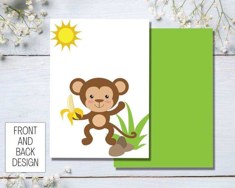Monkey Birthday Invitation Our Little Monkey Invitation - Etsy