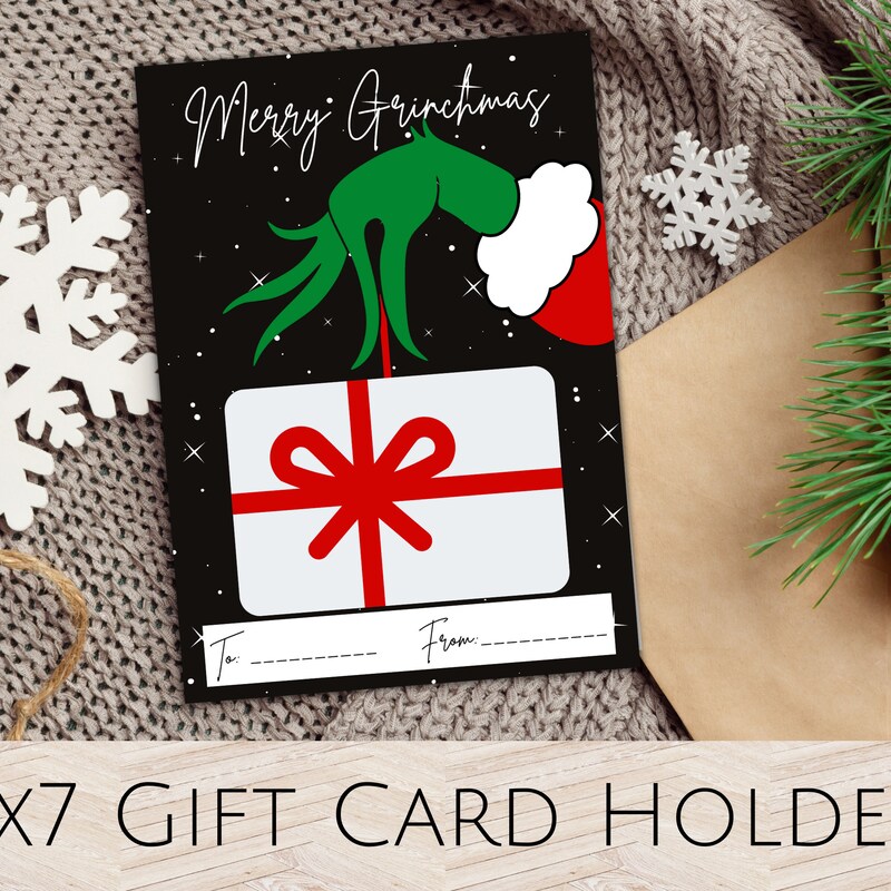 Grinch Money Holder - Etsy