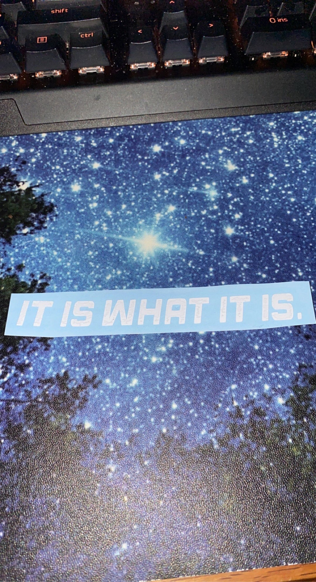 It is What It is Car Decal - Etsy