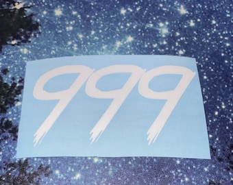 999 Car Decal - Etsy