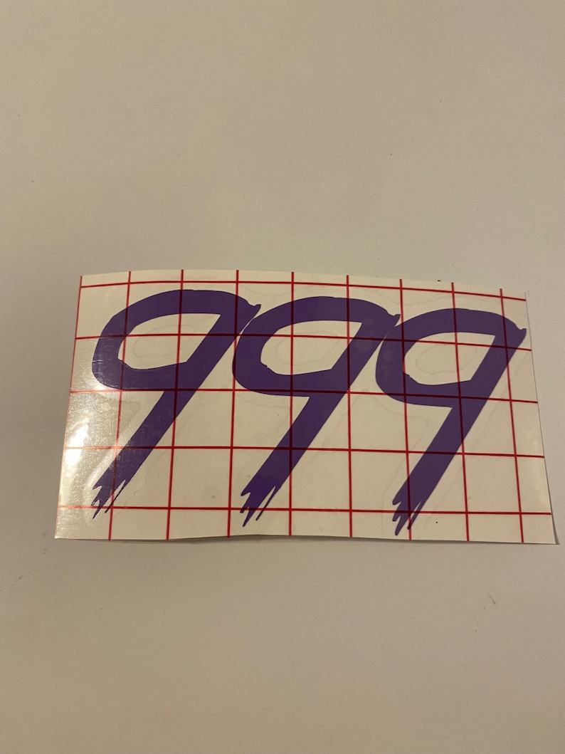 999 Car Decal - Etsy