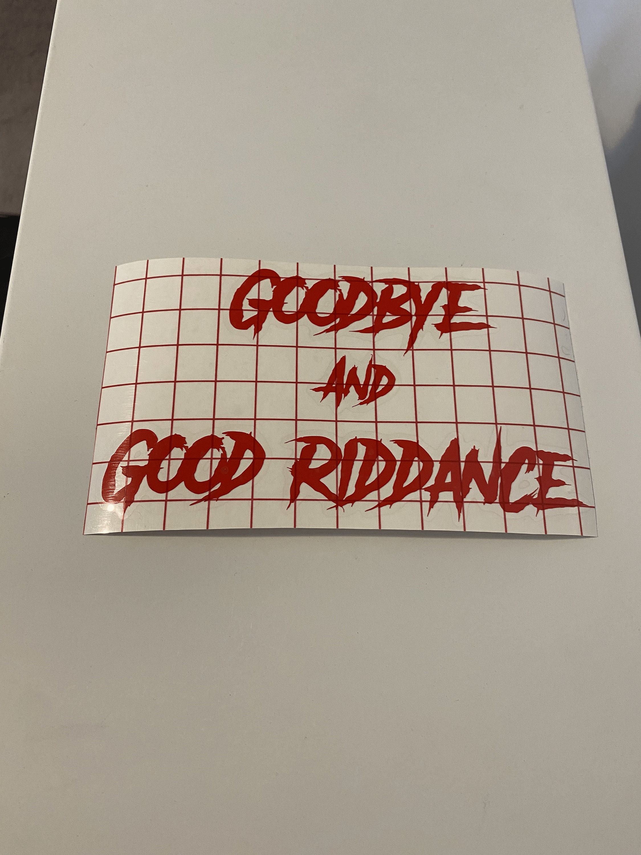 Goodbye & Good Riddance Sticker - Etsy