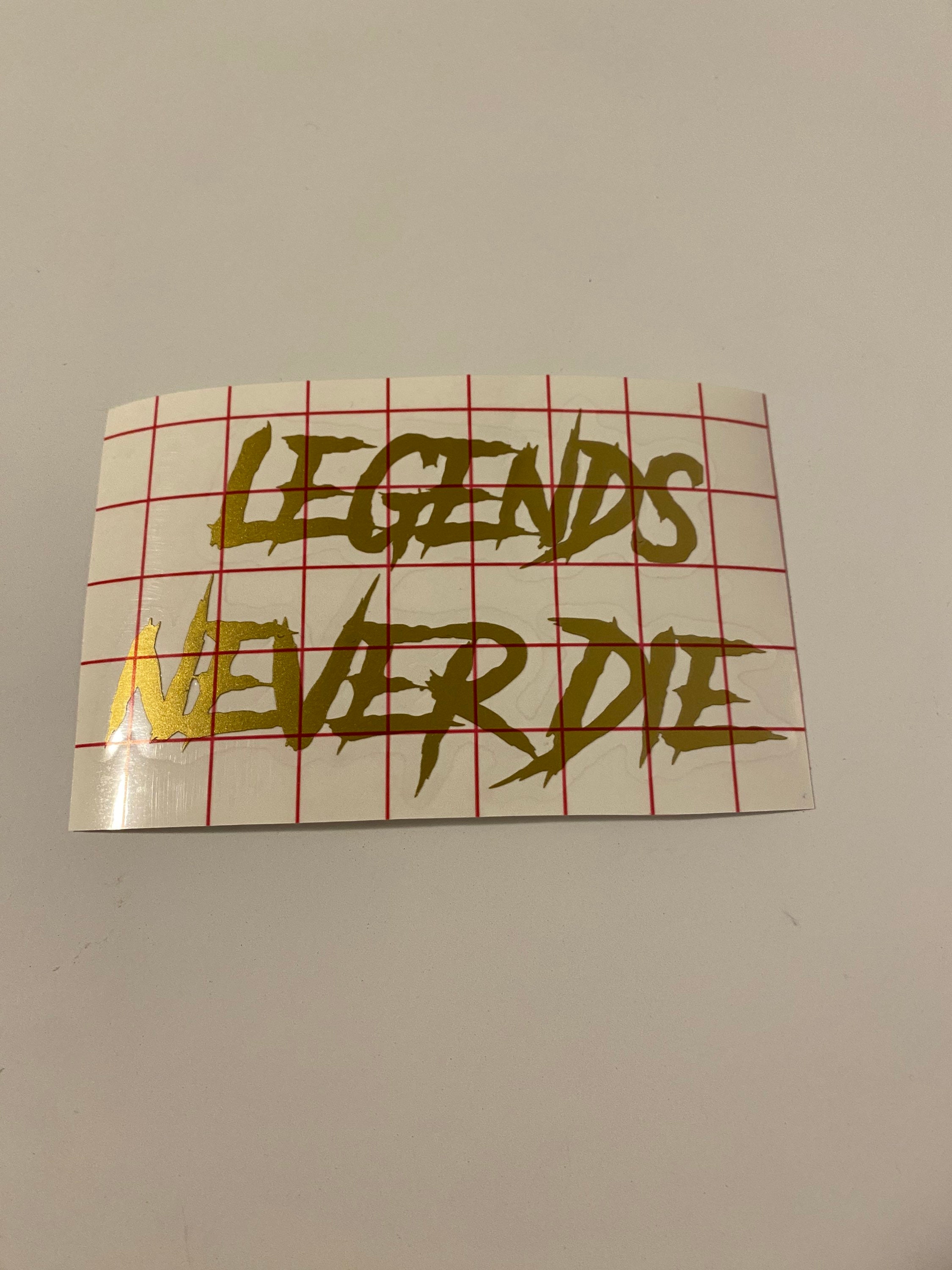 Legends Never Die Car Decal - Etsy