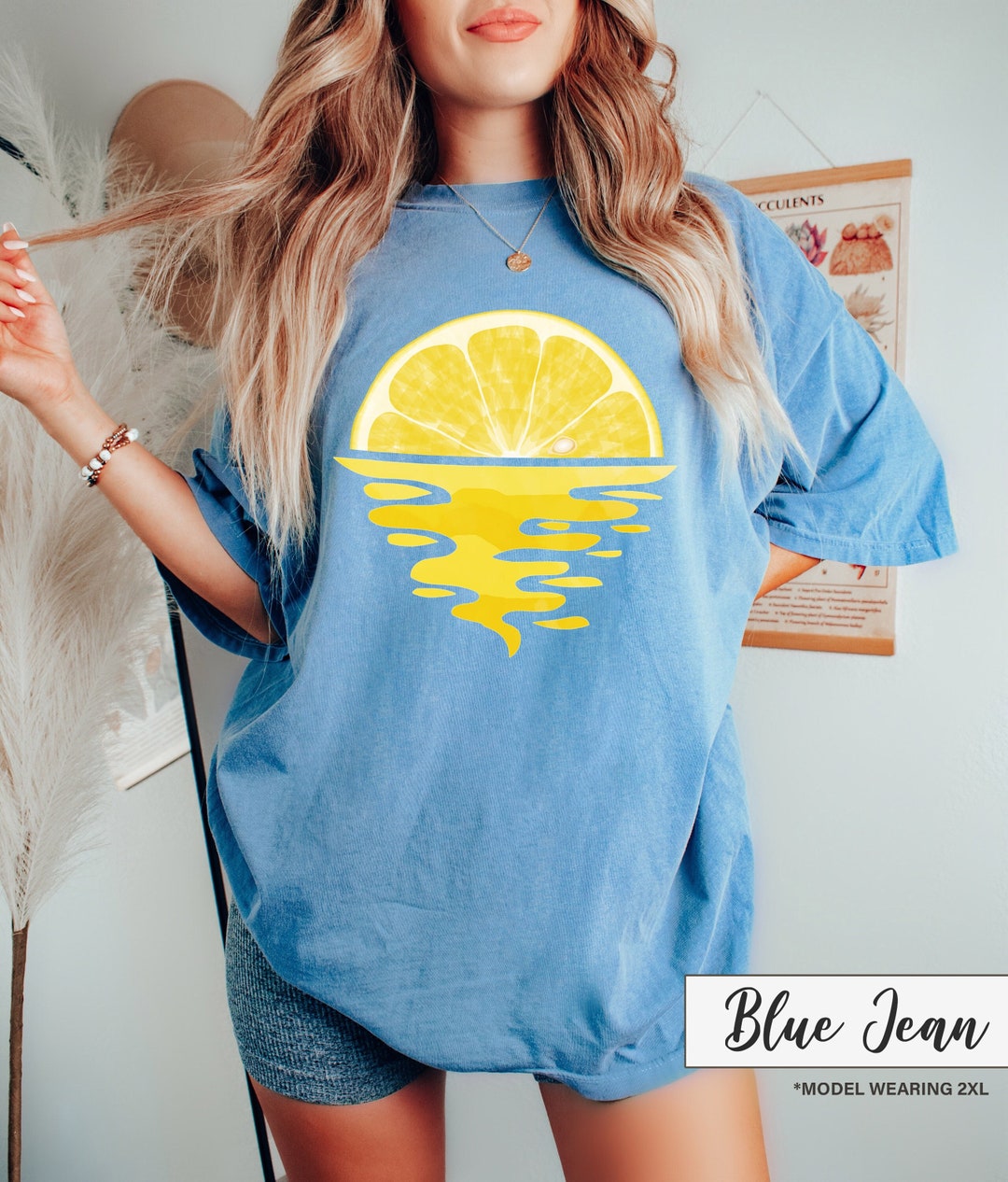 Lemon Shirt, Summer Lemon Tshirt, Botanical Lemon Shirt, Lemon Squeeze ...