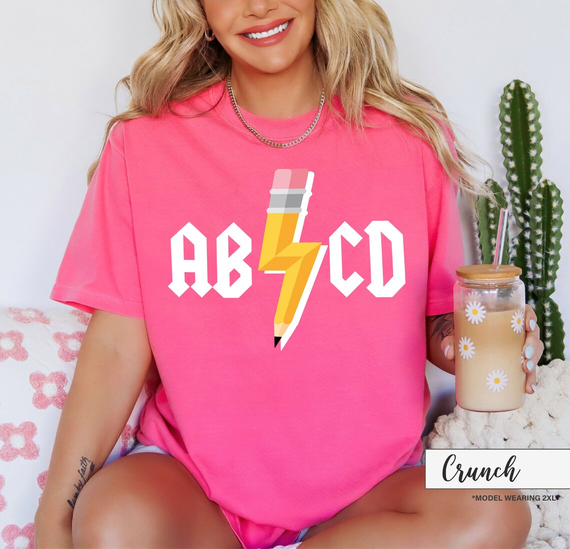 ABCD Shirt, Pencil Lightning Bolt Shirt, Back to School Shirt, ABCD ...