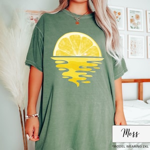 Lemon Shirt, Summer Lemon Tshirt, Botanical Lemon Shirt, Lemon Squeeze ...
