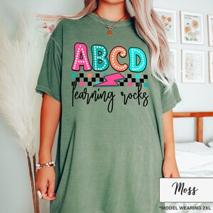 ABCD Learning Rocks Shirt - Alphabet T-shirt - Rock and Roll T-shirt ...