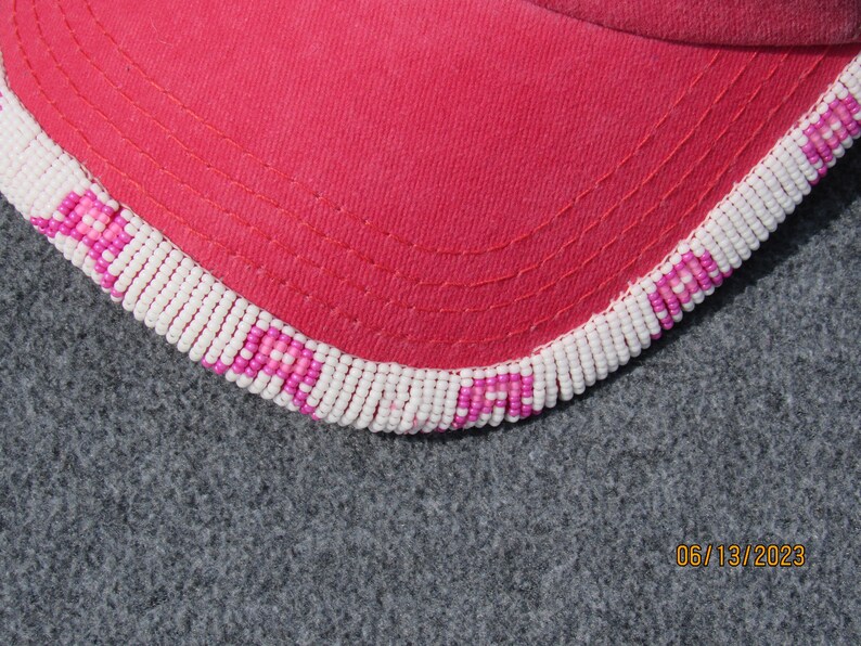 Breast Cancer Awareness Cap Native American Crafted - Etsy