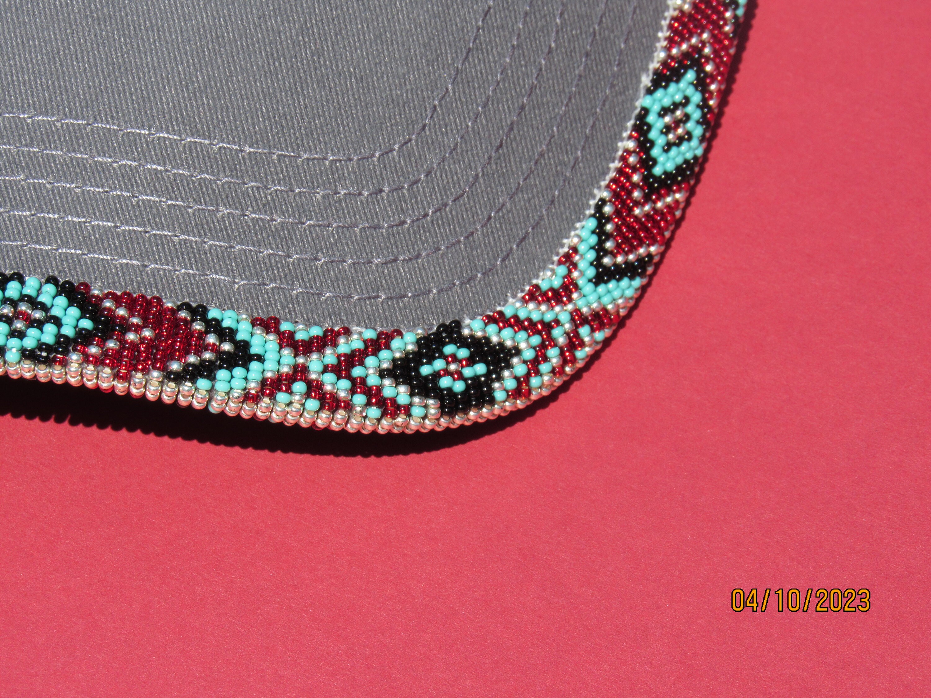 Beaded Brim Cap Alaska Native Beaded - Etsy