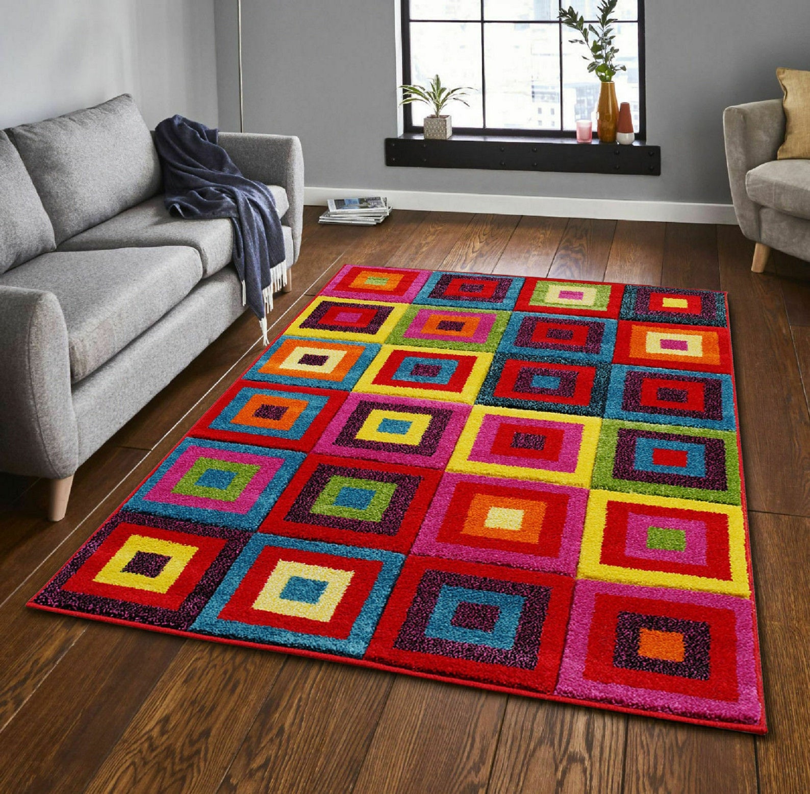 Modern Luxury Hand Carved Multi Colour Carpets Small Large Floor Rugs ...