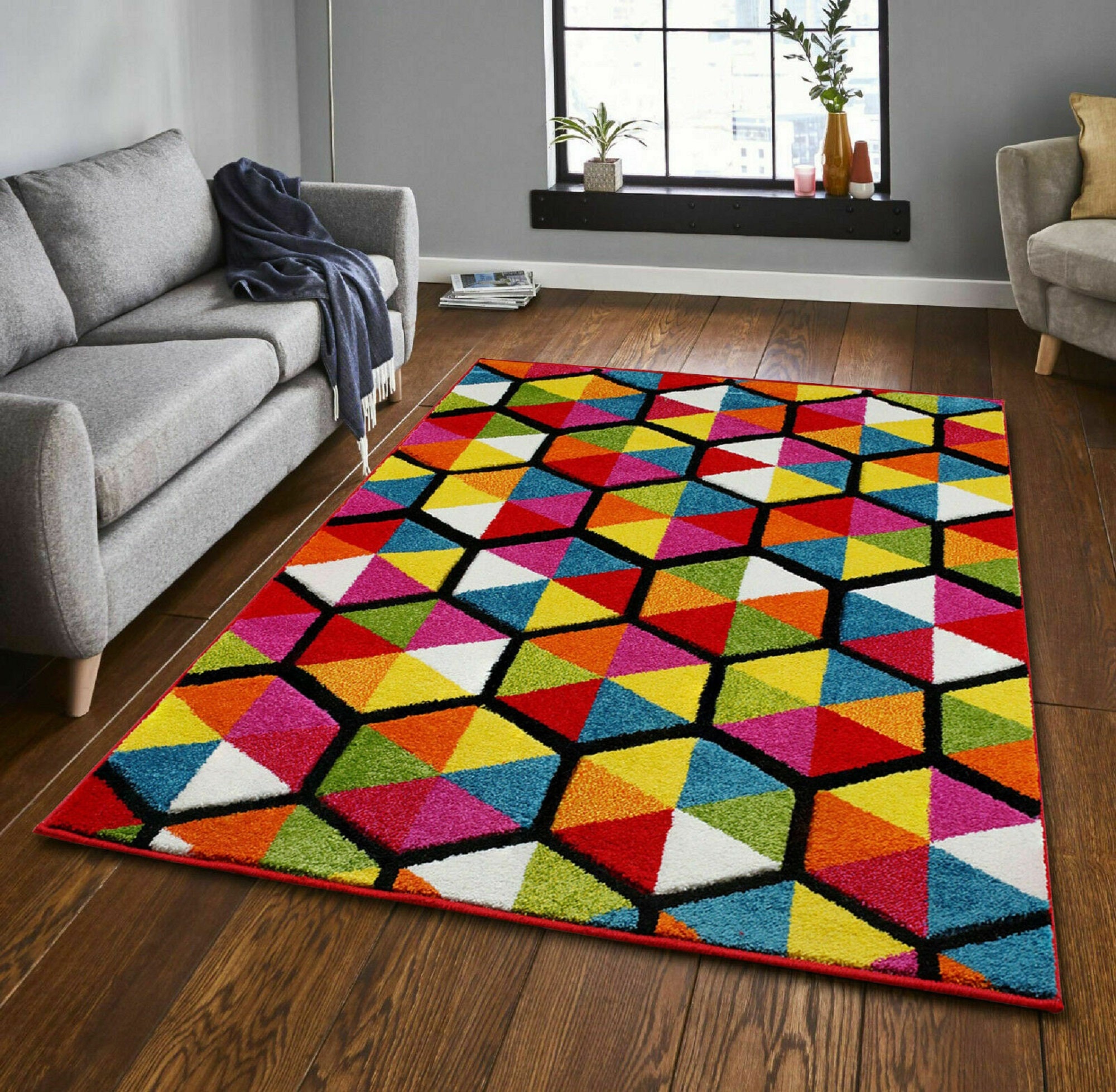 Modern Luxury Hand Carved Multi Colour Carpets Small Large Floor Rugs ...