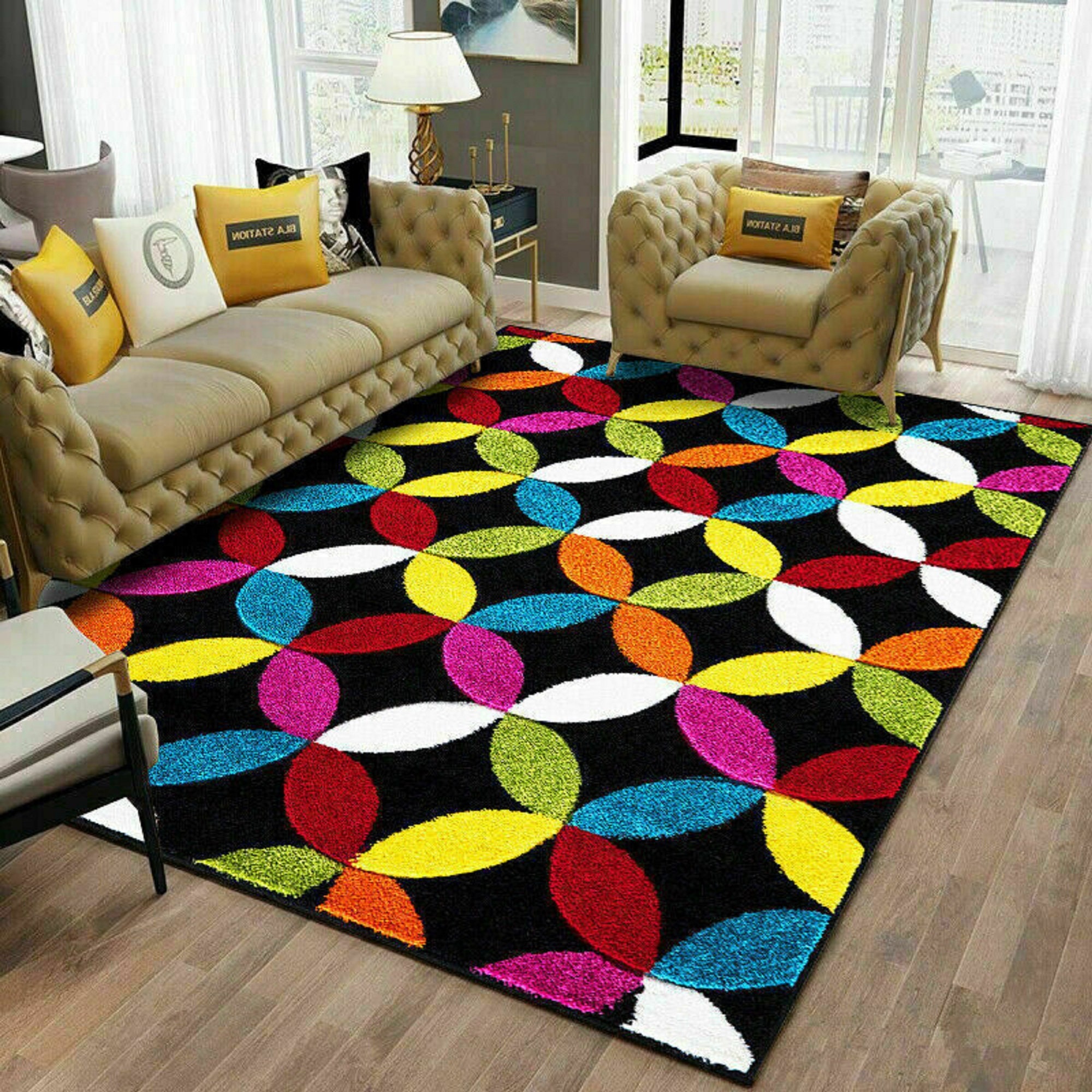 Modern Luxury Hand Carved Multi Colour Carpets Small Large Floor Rugs ...