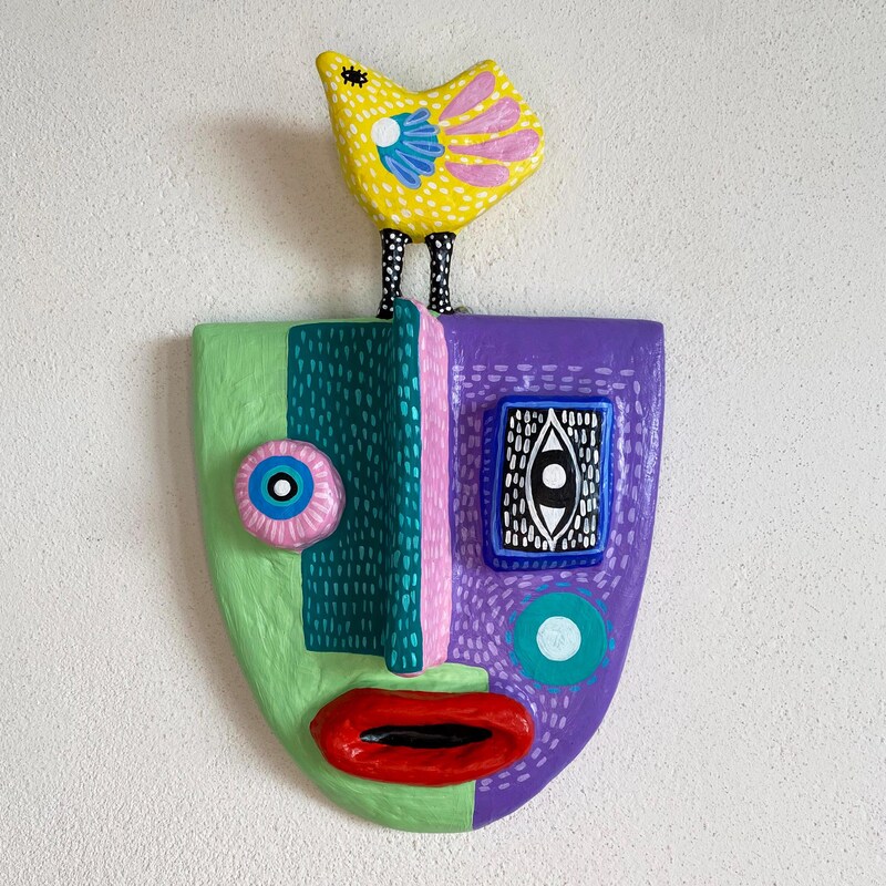 Paper Mache Wall Art - Etsy