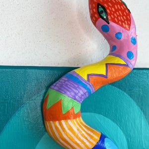 Handmade - Original - Paper Mache - Snake - Wall Hanging - Etsy