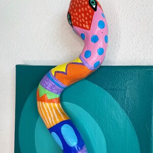 Handmade - Original - Paper Mache - Snake - Wall Hanging - Etsy