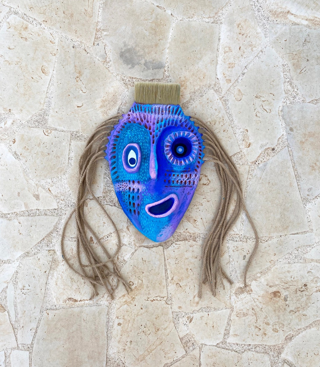 Handmade Paper Mache Wall Hanging Home Decor Wall Decor Wall Mask - Etsy