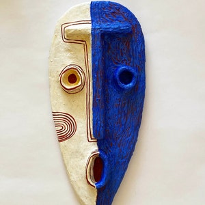 Handmade - Original - Papier Mache - Wall Mask - Home Decor ...