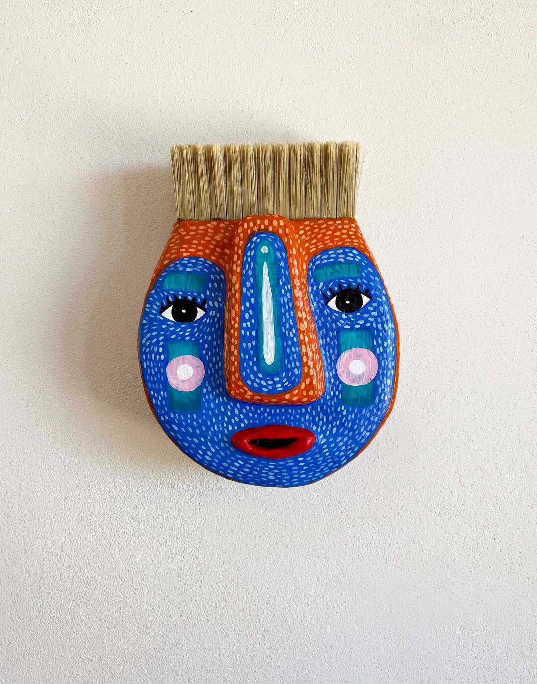 Handmade - Original - Papier Mache - Wall Mask - Home Decor - Etsy