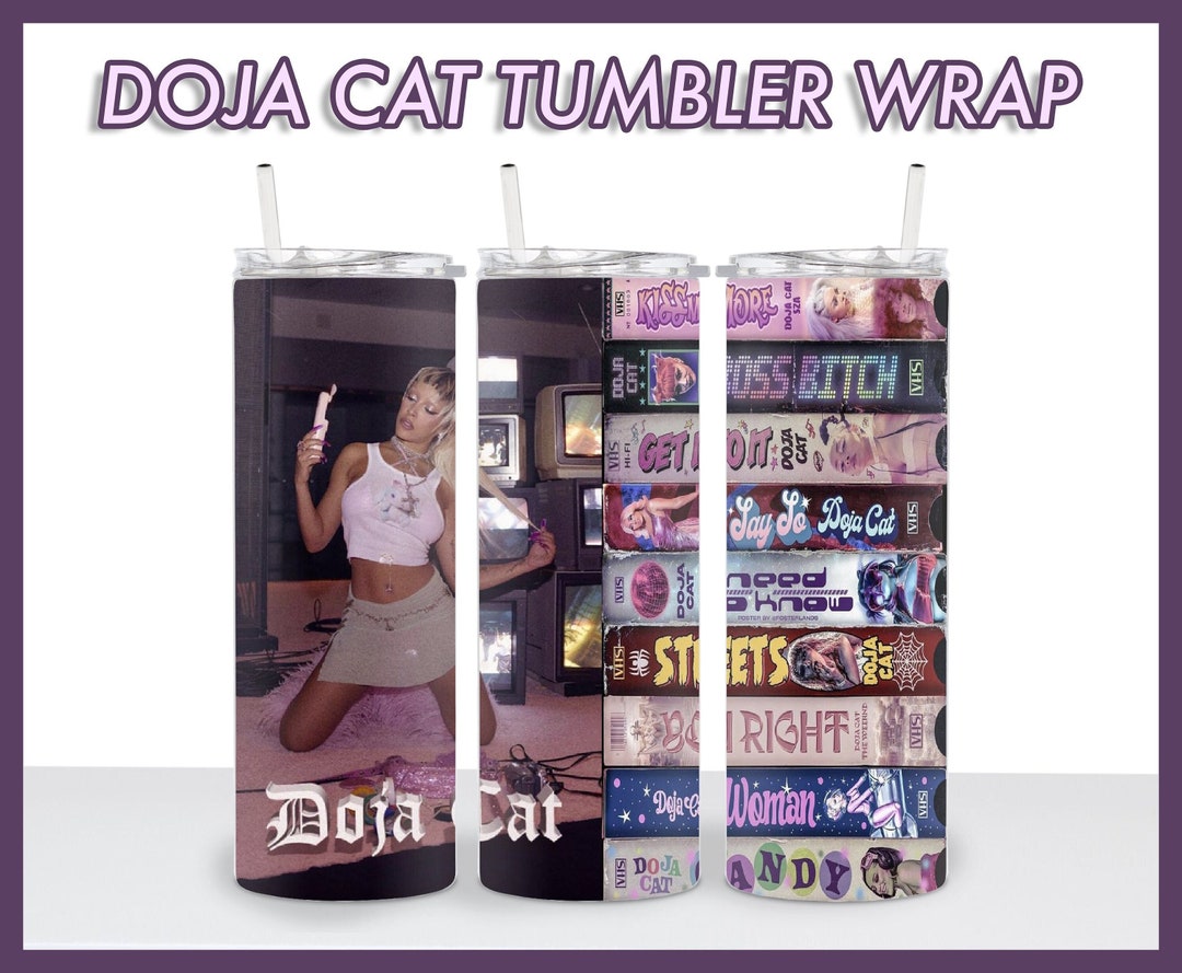 Doja Cat 20 Oz Skinny Tumbler Wrap | Doja Cat Agora Hills Scarlet 2023 ...