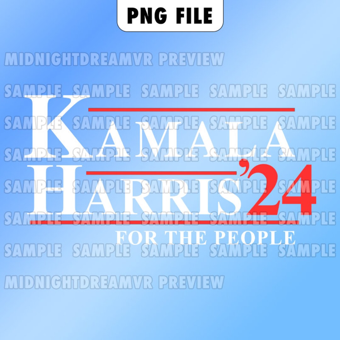 Kamala Harris 2024 Png, Kamala Harris for the People 2024 Png, Vice ...