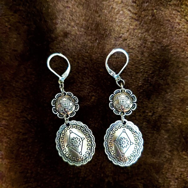 Concho Earrings - Etsy