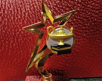 Knowledge Trophy Lamp of Knowledge Teacher Student - Etsy