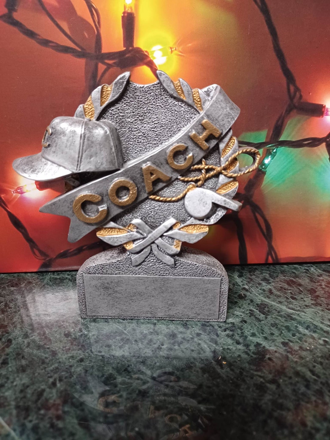 Custom Coach Resin Award - Etsy